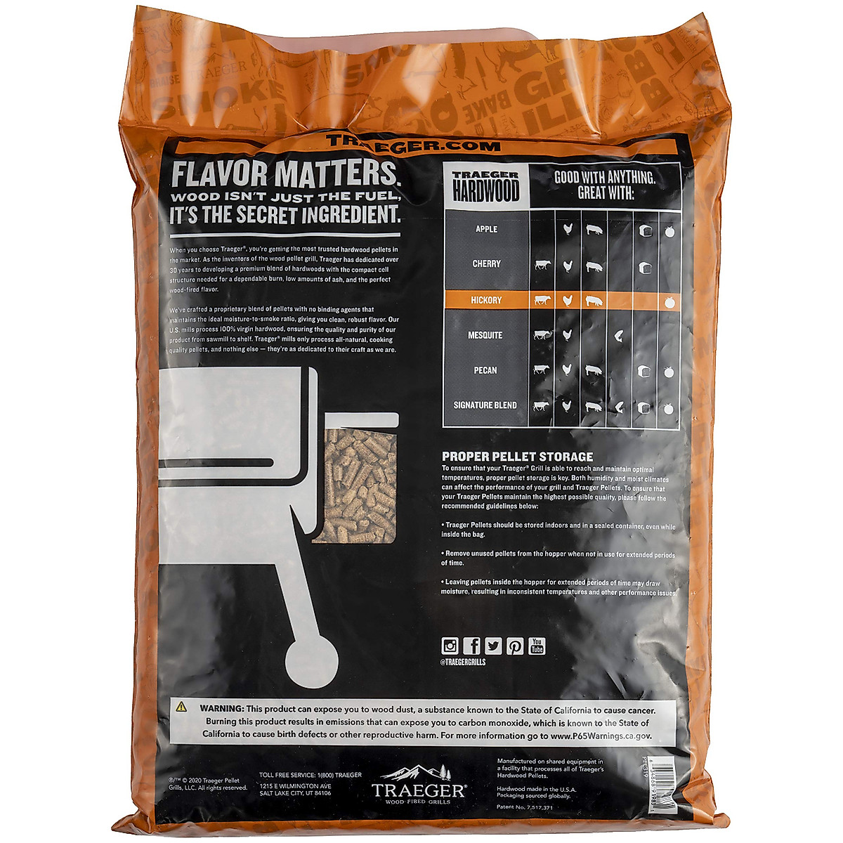 Masterbuilt MB20077618 Analog Electric Smoker, 30 inch, Black & Traeger Grills Hickory 100% All-Natural Wood Pellets for Smokers and Pellet Grills, BBQ, Bake, Roast, and Grill, 20 lb. Bag