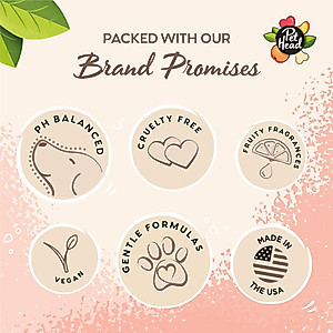 Pet Head Quick Fix Cleaning Wipes for Dogs and Cats, Pack of 80 - Peach Scent with Aloe Vera. Biodegradable Wipes for Paws and Body. Natural and Vegan Ingredients. Made in USA