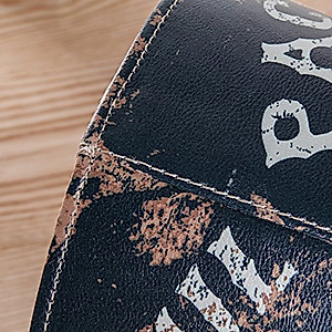 Scakbyer Trash Can, 10L/2.64Gallon British Style Trash Bin Household Uncovered Garbage Can Decoration(Boat Anchor Pattern) - Pattern-1