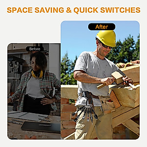 Bit Holder 1/4 Socket Gifts for Men-Stocking Stuffers for Adults,Tool Organizers Mens Gifts for Him,Husband,Gadgets 1/4 Hex Shank Socket Screwdriver Drill Bit Holders Keychain Cool Stuff Ideas Gift