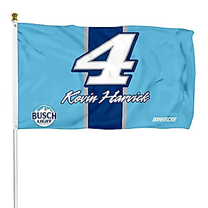 Bayyon Stewarts Racing Kevin Harvick #4 Flag 3x5Feet for Car Fans with Brass Grommets