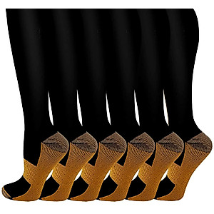 bropite Compression Socks for Women & Men Circulation-Support Knee High Socks 20-30 mmhg-Best for Running,Medical,Nurse,Travel