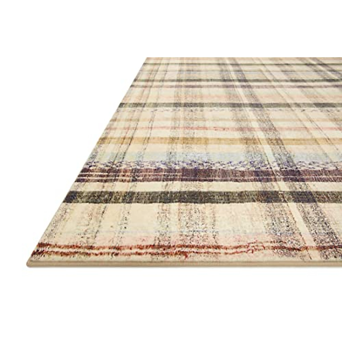 Loloi Chris Loves Julia x Humphrey Collection HUM-02 Ivory/Multi, Contemporary 2'-0" x 5'-0" Accent Rug feat. CloudPile™