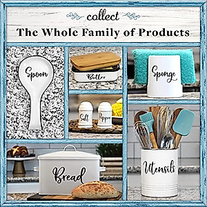 Home Acre Designs Bread Box - Large Farmhouse Decor Style Pantry Organization and Storage Container for Countertop - Rustic Kitchen Decor