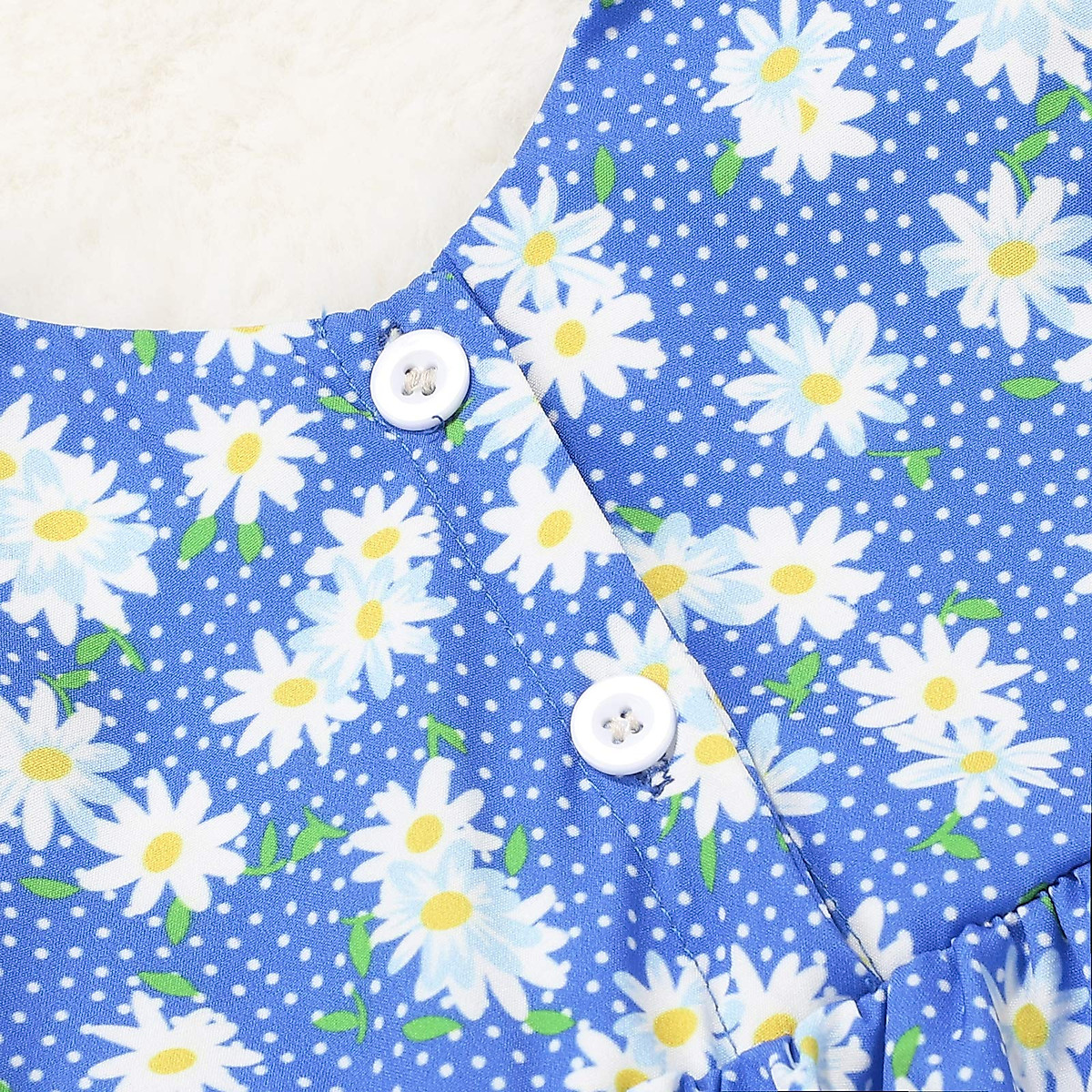 Baby Girls Clothes Blue Ruffle Short Sleeve+Baby Girl Outfits Ripped Jeans Headband Set 18-24 Months