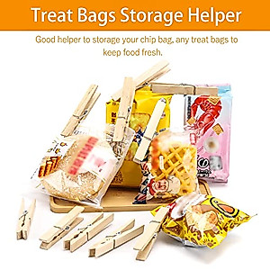 4 inch Clothes Pins Wooden Heavy Duty Wood Clothespins for Hanging Clothes Outdoor Clip,Crafts (30pcs)