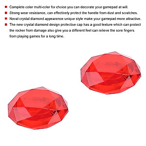 Thumb Grips Cover Professional Silicone Controller Thumb Stick Grip Joystick Button Cap Cover Universal Rocker Cap for PS3/PS4(red)