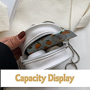 Cute Heart Shaped Mini Crossbody Bags for Women Girls Small Round Purse PU Leather Mini Shoulder Bag with Bling Rivets & Chain Strap (Black,Heart Shaped)