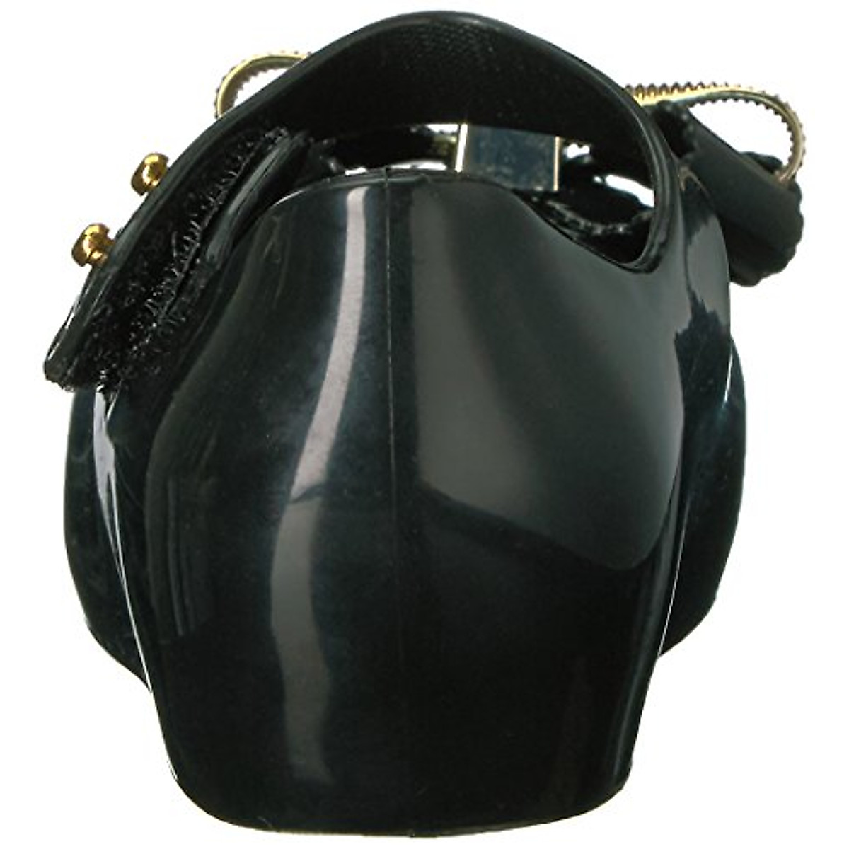 Mini Melissa Kids' Mini Ultragirl Sweet Iv Mary Jane Flat,Black,10 Regular US Toddler