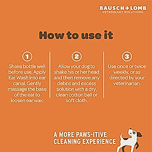 Project Watson Ear Wash for Dogs, Gentle pH Balanced Formula to Help Support Ear Health & Hygiene, Contains Aloe Leaf Juice, Glycerin & Propylene Glycol, Hydrogen Peroxide & Fragrance Free, 4 Fl Oz