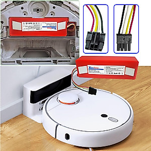 kunbow 6800mAh Li-ion Battery,Replacement Battery for Xiaomi Mi Robot,Mijia 1. and 2. Generation,Mijia Roborock S4,S5,S6,S7,Mijia Roborock S50,S51,S55,S60,E201 Vacuum Cleaner (14.4V/97.92Wh)