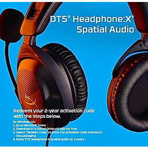 HyperX Cloud Stinger 2 – Gaming Headset, DTS Headphone:X Spatial Audio, Lightweight Over-Ear Headset with mic, Swivel-to-Mute Function, 50mm Drivers, PC Compatible (Renewed)