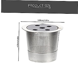 PAMINGONO Stainless Steel Coffee Coffee Filter Coffee Concentrate Coffee Machines Coffee Espresso Reusable Coffee Accessories for Coffee Lovers Tea Filter