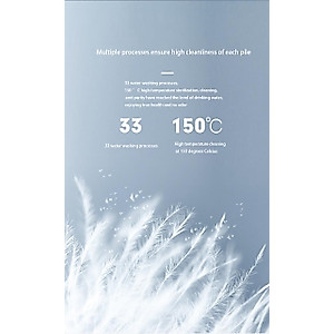 Luxury Sleep Goose Down Feather Pillow, Five-Star Hotel Goose Down Pillow, Cotton Neck Protection and Sleep aid Pillow core, 95% Goose Down content, 1 Pack