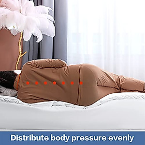 COHOME Queen Size Mattress Topper Extra Thick Cooling Mattress Pad 400TC Cotton Top Plush Down Alternative Fill Pillow Top Mattress Cover with 8-21 Inch Deep Pocket (60x80 Inches, White-Classic)