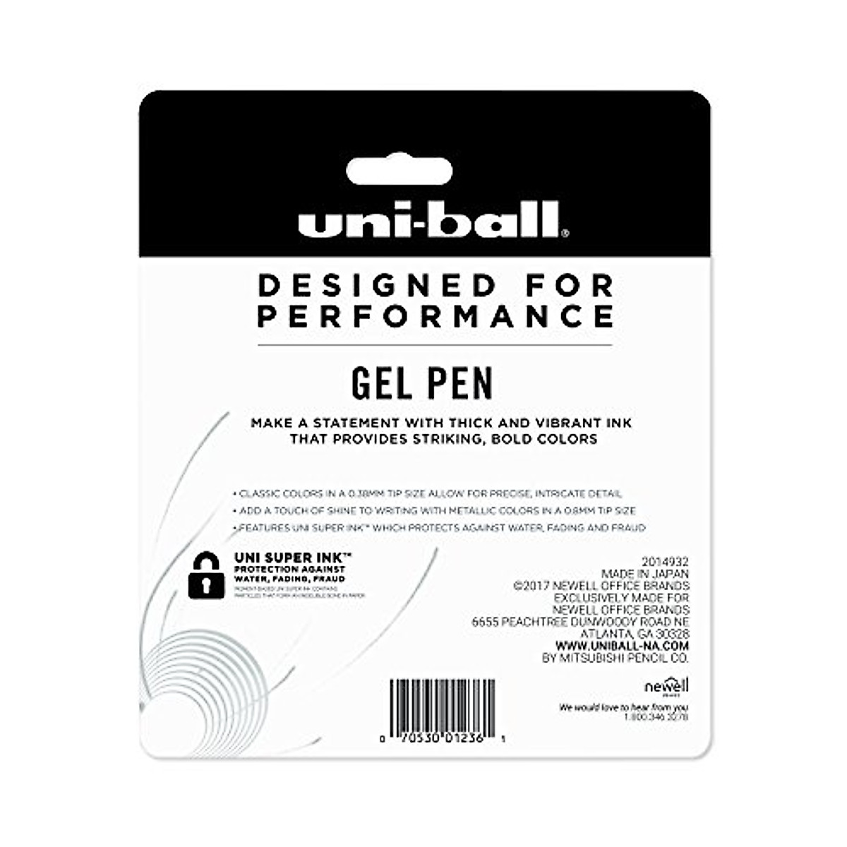 uni-ball 2004053 Gel Pens, Ultra Micro (0.38mm) & Medium (0.8mm) Points, Assorted Colors, 12 Count