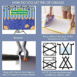 Children's Birthday Photography Backdrop Blue and White Stripes 123 Birthday Party Backdrop Banner Decoration Portrait Photography Props Photo Studio 7x5FT