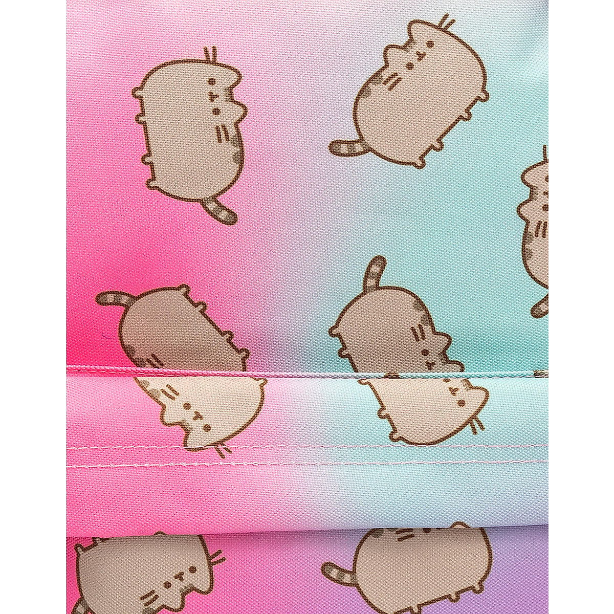 Pusheen Backpack Cat Pom Pom Keyring Pink Rucksack 16”
