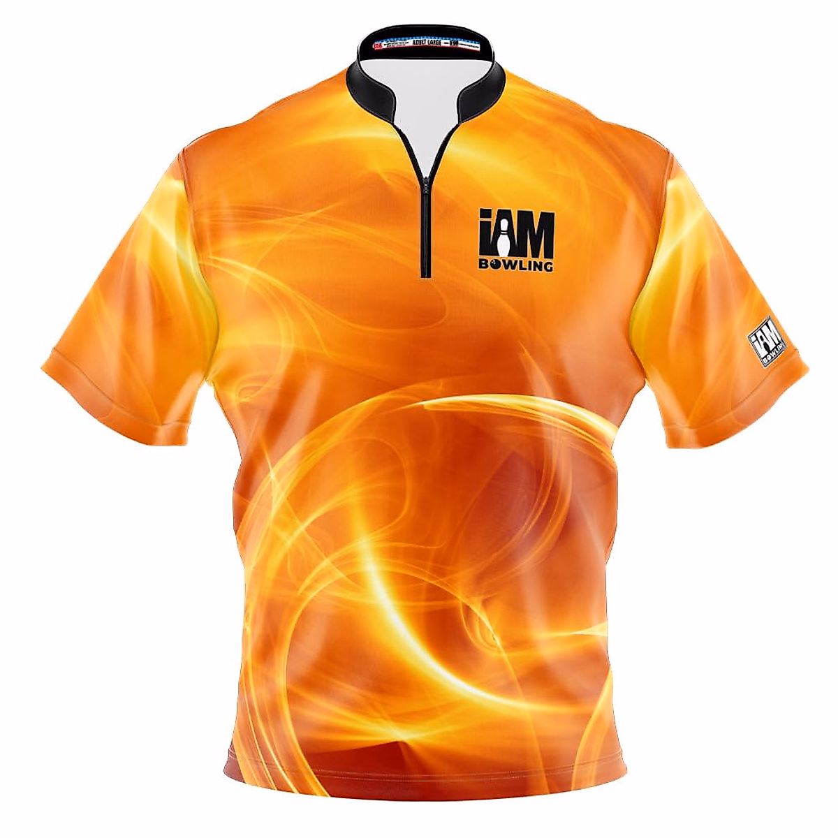 Logo Infusion Dye-Sublimated Bowling Jersey (Sash Collar) - I AM Bowling Fun Design 2019 - NO Logo (X-Large) Multicolored