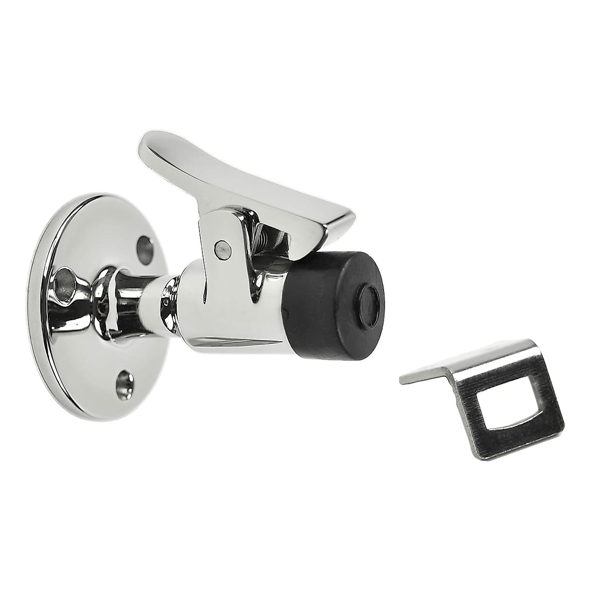 MARINE CITY 316 Grade Stainless Steel Door Stopper Catch Set Gloss Finish Strong Modern Stopper Soft Stop and Catch Anti-Collision Holder for Marine Doors – Boats – Yachts – Ships (1 Pcs)
