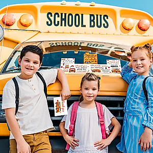 Jetec 100 Set Bus Driver Thank You Cards School Bus Driver Appreciation Gifts Bulk Bus Driver Greeting Cards with Envelopes and Stickers for School Bus Driver Appreciation Day