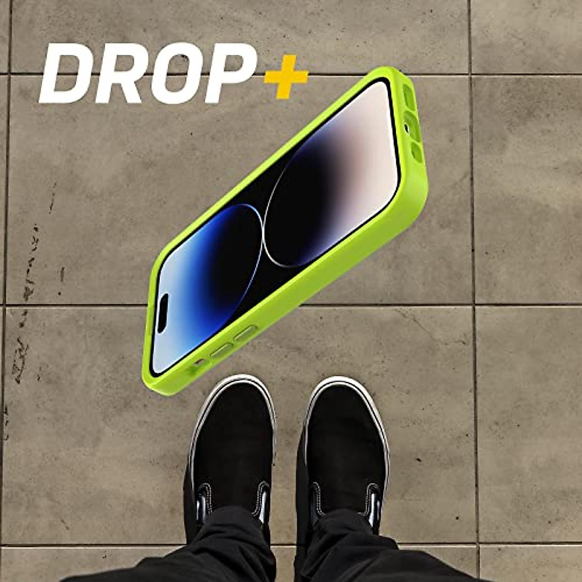 OtterBox SYMMETRY SERIES+ Antimicrobial Case with MagSafe for iPhone 14 Pro (ONLY) - LIME ALL YOURS (Green)