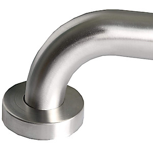 2 Pack 24 Inch Shower Grab Bar, ZUEXT Satin Brushed Nickel Stainless Steel Bathroom Grab Bar, Shower Balance Bar,Safety Hand Rail Support,Handicap Elderly Senior Assist Bath Handle(1.25" Diameter)