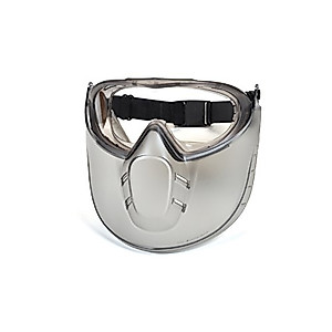 PYRAMEX Safety Products Direct/Indirect-Gray Frame/Clear Anti-Fog Lens woth faceshield attachment