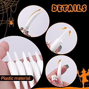 Tlswshsy 32 PCS Halloween Pumpkin Teeth, Spooky Pumpkin Fangs, Jack O Lantern Teeth for Halloween Home Party Decoration School Handicraft Activities