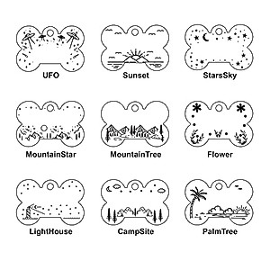 Personalized Dog Tag with 5 Lines of Custom Deep Engraved Durable Stainless Steel Pet ID Name Tag Designer Regular Size Bone