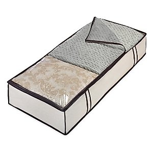 Whitmor Heavy Duy Canvas Zippered Under Bed Bag, Jumbo