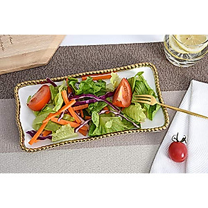 Pampa Bay Golden Salerno Small Rectangular Tray