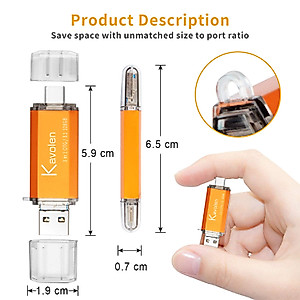 Kavolen 3 in1 128GB High Speed Photo Backup Stick for Android Phones&PC&Laptop. Photo-Memory-Stick-for All Samsung Galaxy Phones.LG,Google Pixel, Huawei, Moto etc.