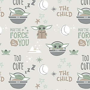 Lambs & Ivy Star Wars Cozy Friends Baby Yoda/Grogu Fitted Crib Sheet