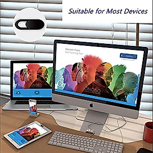 Anatch Camera Cover 3 PCS Webcam Cover Slide Camera Cover Protects Your Privacy Online for Computer Laptop MacBook Smartphone and More Accessories, Black