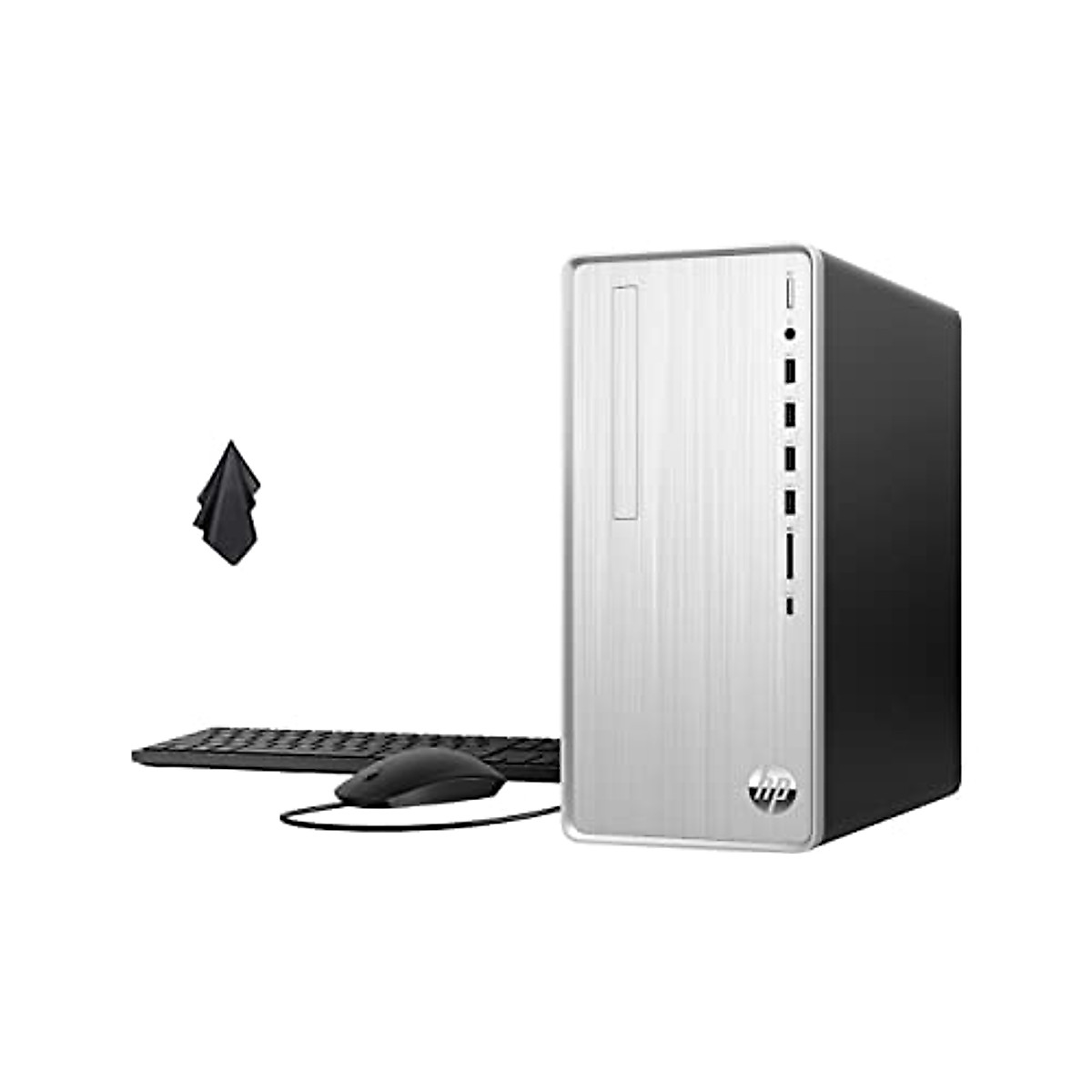 HP Newest Pavilion TP01 Desktop Computer, AMD Ryzen 7-5700G (Beats i9-10900), AMD Radeon, DVD Writer, Wireless, 9 USB Ports, HDMI, Bluetooth, Windows 11 Home (32GB RAM | 1 TB PCIe SSD)