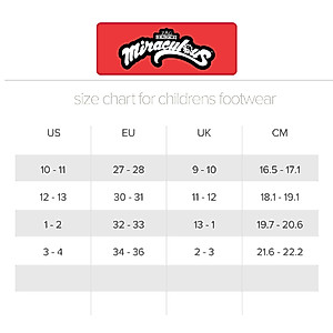 Miraculous Ladybug Girls' Slipper Scuff, Mismatch Ladybug and Cat Noir, Black/Red, Big Kid Size 3/4