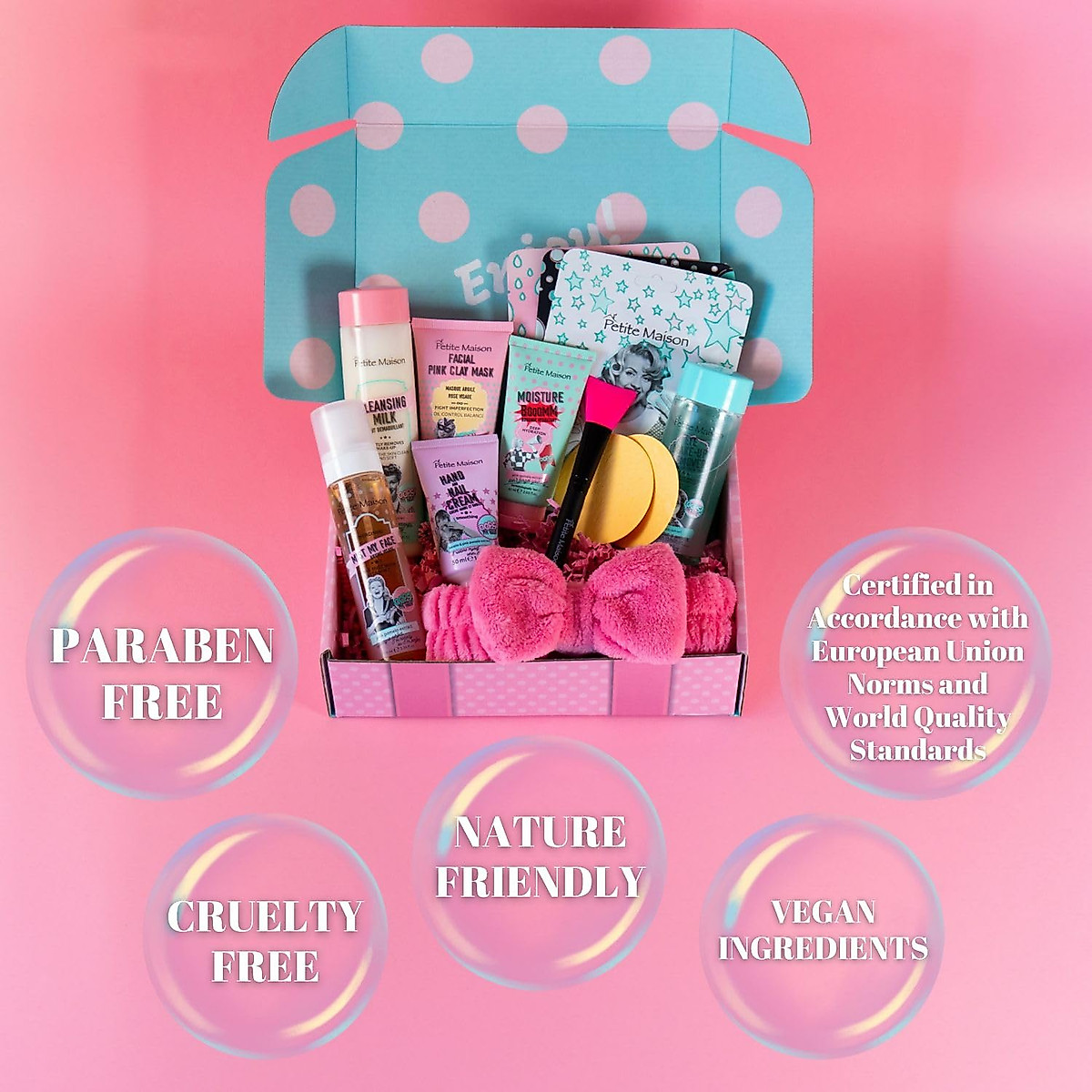 Spa Package for Women, Self Care Gift Box for Her, Unique Gifts for Mom, Sister, Aunt, Friends, Birthday Gifts for Women, Holiday Christmas Gifts, Skin Care Sets, Best Friend Gifts, Sympathy Gift Baskets