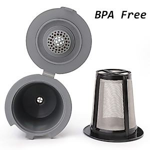 Reusable Filter Cup for Cuisinart, Gray (2 Pack)