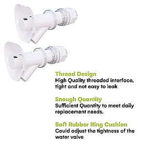 Noa Store Push-Button Cooler Spigot Replacement - Compatible with Rubbermaid Gott Water Cooler - Beverage Jugs Dispenser Valve with Thread Gasket - Durable Rubber Material- No Drip or Leak (Pack of 3)