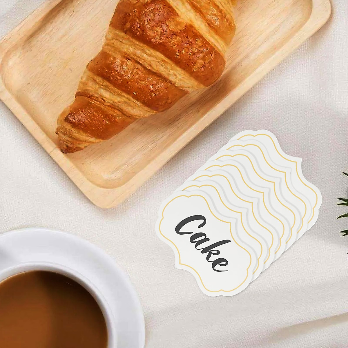 Cheese Markers, Charcuterie Boards Accessories, 24 Pieces Food Labels for Party Buffet, Blank Toothpick Flags, Cake Toppers, Chalkboard Cupcake Toppers Picks for Wedding Birthday Party Decor, White