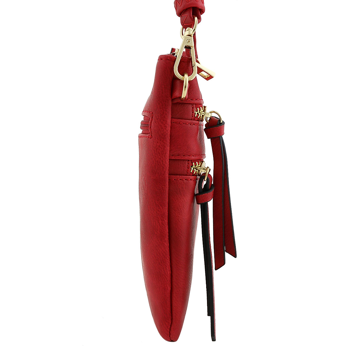 Functional Multi Pocket Crossbody Bag (Red)