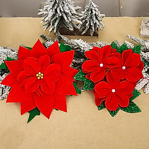 Garneck Curtain Ties Magnetic Hooks Christmas Decor Magnetic Curtains Curtain Buckle Tie Back Hooks Miniature Poinsettias Red Fasteners Pendant Hook up Window Curtain Frame Tassel Trim