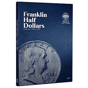 Whitman US Benjamin Franklin Half Dollar Coin Folder 1948 - 1963 #9032