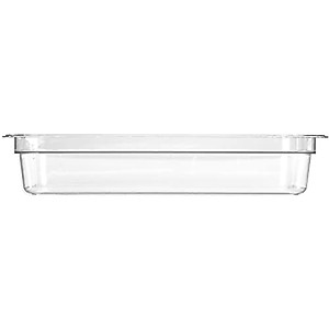 Carlisle FoodService Products StorPlus Plastic Food Pan, 4 Inches, Clear