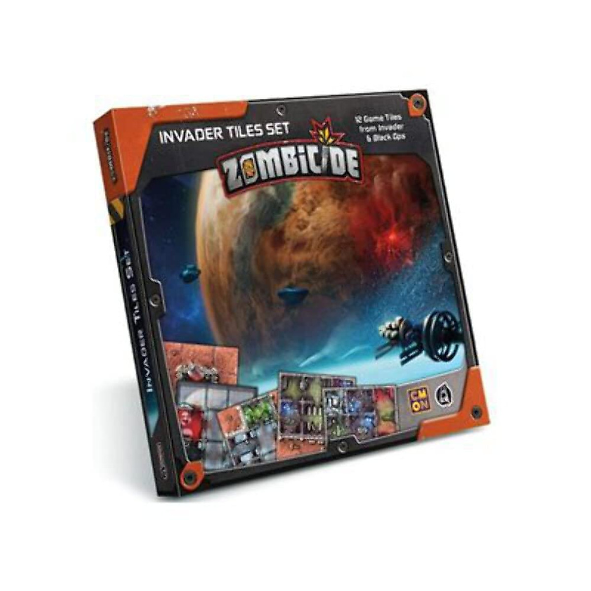 CMON Zombicide Invader Tiles Set - Create Epic Scenarios on PK-L7! Cooperative Strategy Game with Tabletop Miniatures, Ages 14+, 1-6 Players, 1 Hour Playtime, Made