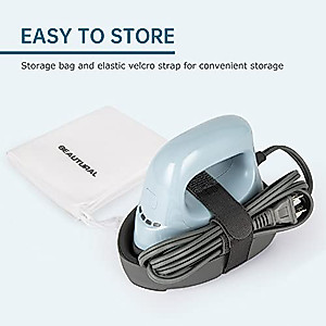 BEAUTURAL Mini Heat Press Machine, Easy to Use for T-Shirts, Shoes, Hats, Bags and Small HTV Vinyl Projects Transfer, 4 Heat Settings & Precision Tip, Ceramic Coated Heating Plate, 120V