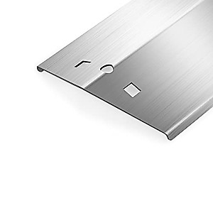 Boloda Grill Heat Plates Shields Replacement Parts, Compatible with Chargriller Char Griller 5050 5650 3001 3008 4000 5072 Grills, 3PCS Stainless Steel Burner Covers, Flavor Bars with Support Bracket