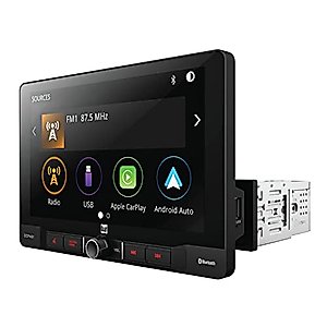 Dual Electronics DCPA91 9-inch Certified Apple Carplay Android Auto | Single DIN Touchscreen Car Stereo Radio | Bluetooth Hands Free Calling & Music Streaming | Backup Camera Input