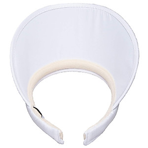 Glove It Women's Solid Visor, White, Standard